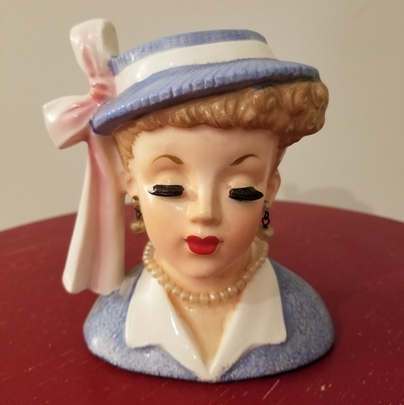 napco | Accents | Vintage 958 Napco Lucy Lady Head Vase | Poshmark